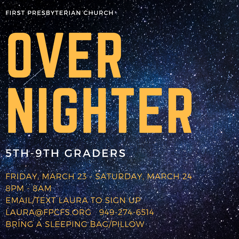 Overnighter – First Presbyterian Church